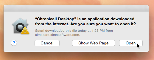 Chronicall Desktop Installation on Mac – Xima Software Support Portal